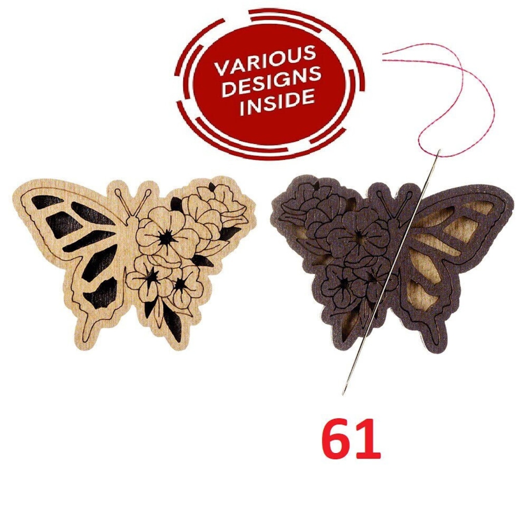 Wooden Magnetic Needle Keeper for Embroidery and Cross Stitch, Animal ...