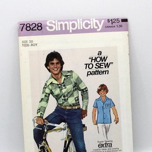 Simplicity Vintage Sewing Pattern, Simplicity Boys 7828 Patterns, Boys ...