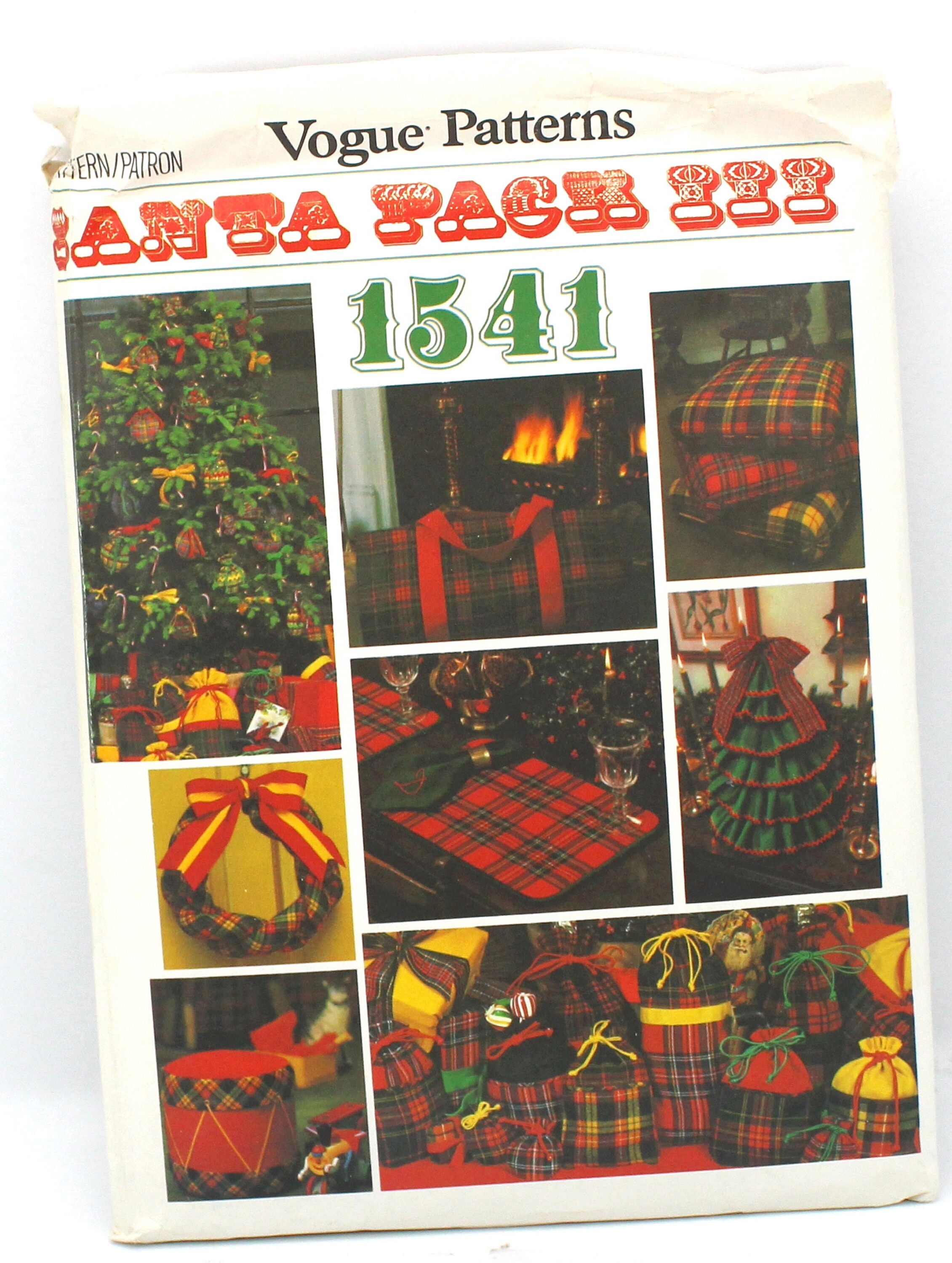 Vogue Santa Pack III Sewing Pattern, Vogue Christmas Pattern, Vogue ...