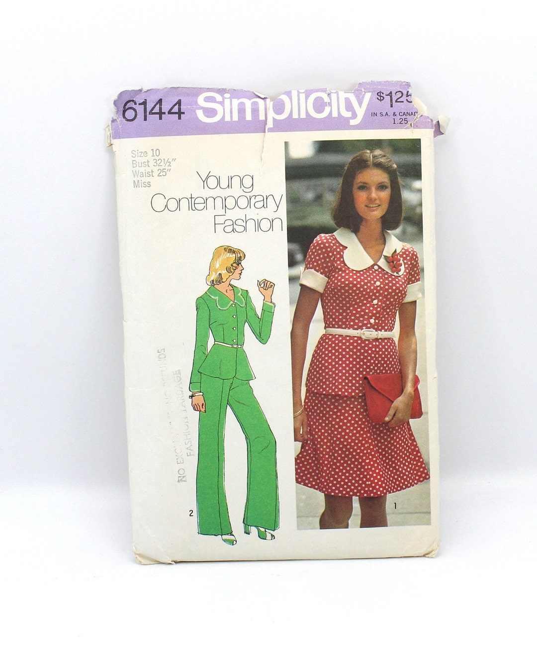 Simplicity Vintage Sewing, 6144 Simplicity Patterns, Women's Dress ...