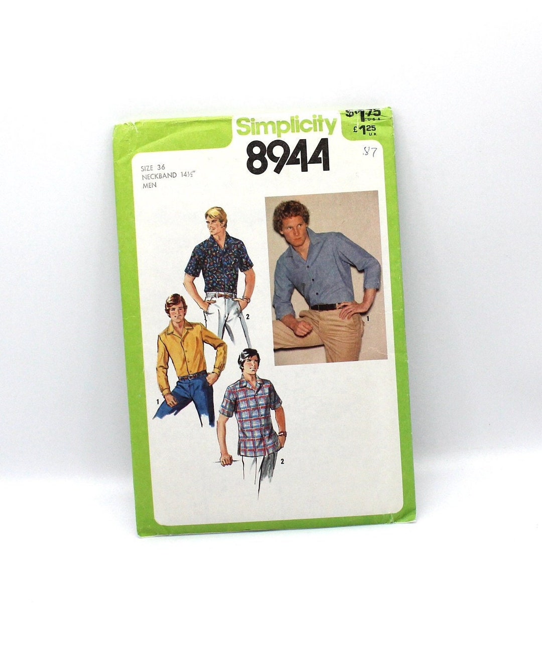 Simplicity Vintage Sewing Pattern, Simplicity Mens 8944 Patterns, Mens ...