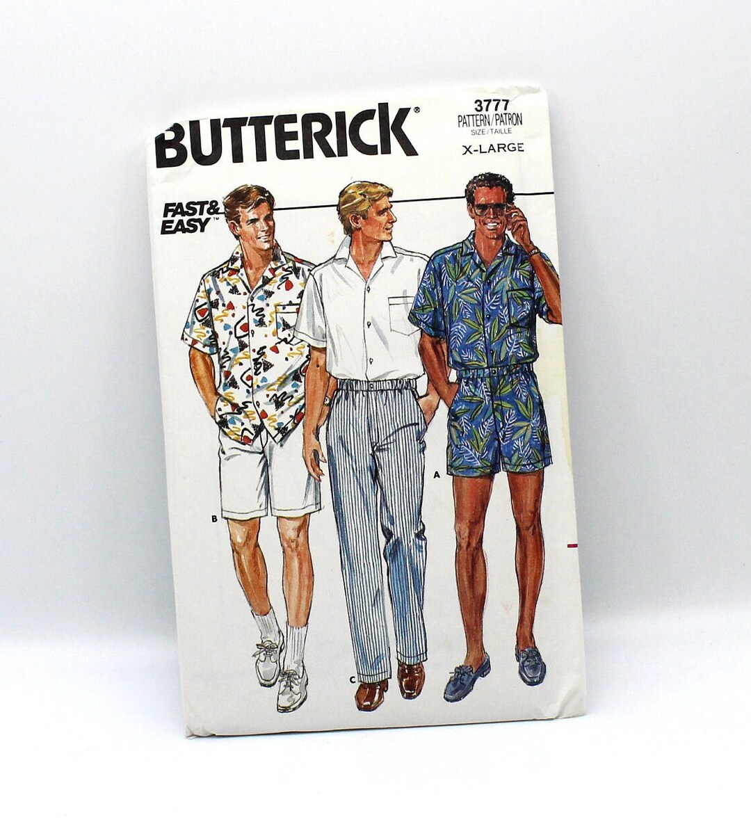 Butterick Vintage Sewing Pattern, Butterick Mens 3777 Patterns, Mens ...