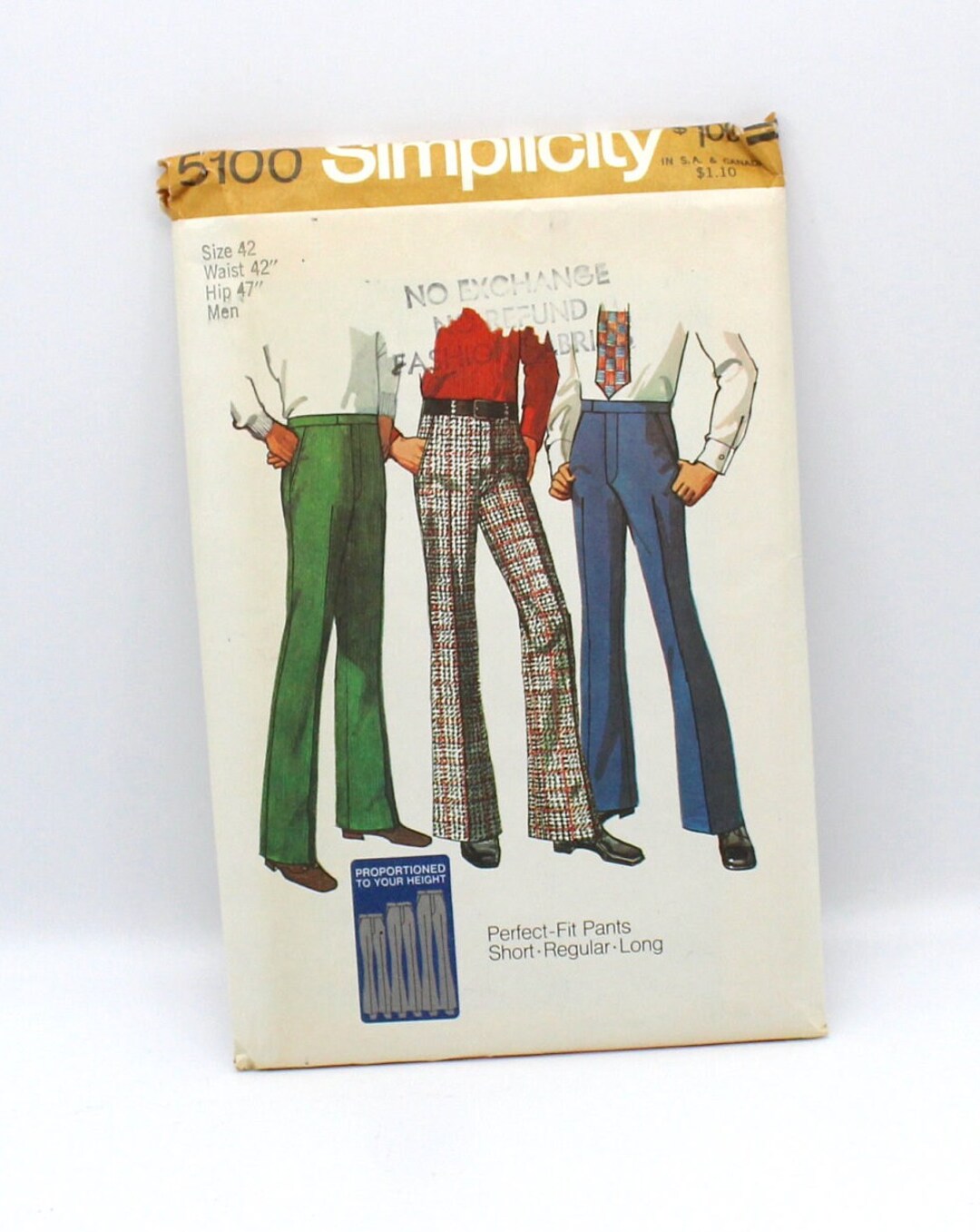 Simplicity Vintage Sewing Pattern, Simplicity Men's 5100 Patterns, Men ...