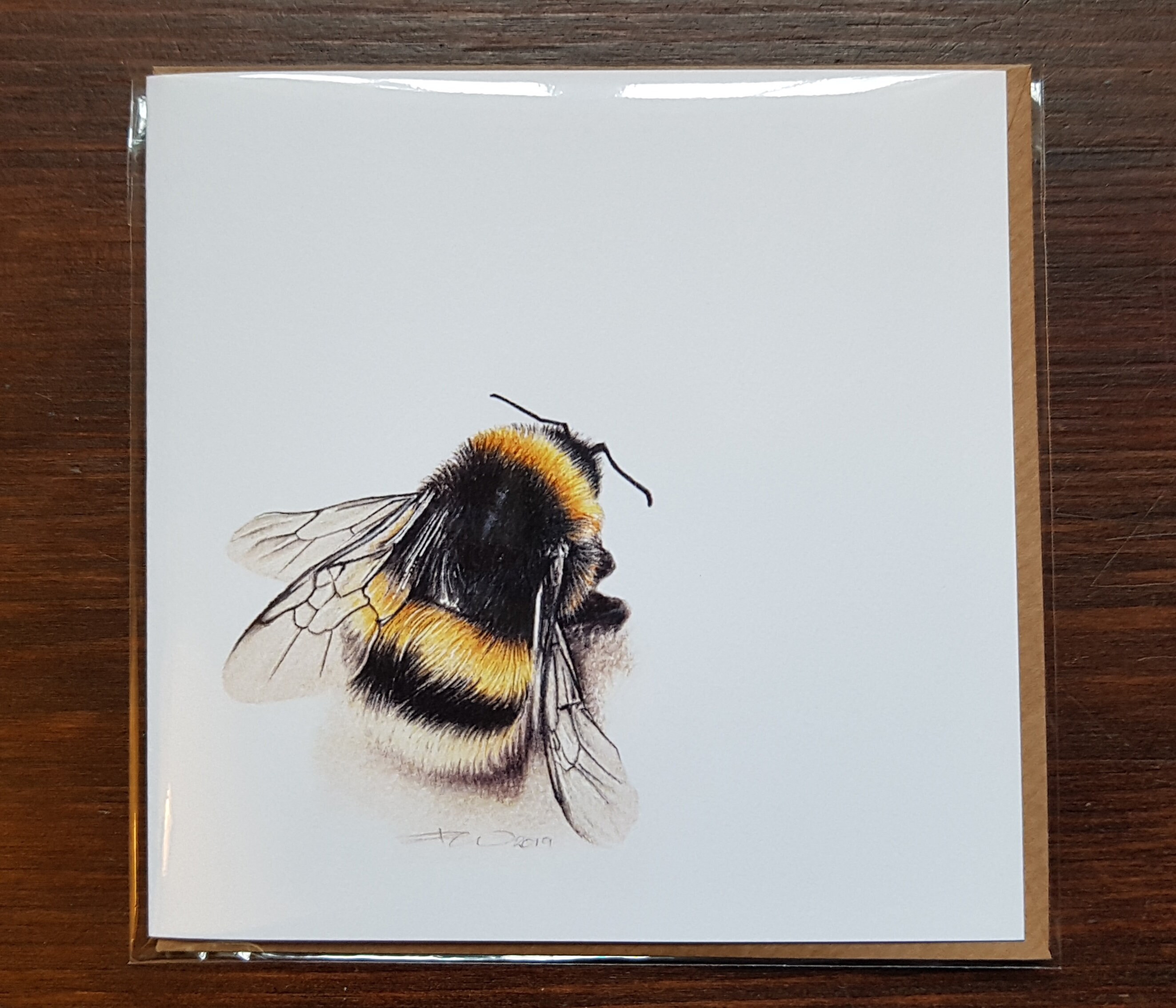 Bumble Bee ~ Card, With Craft Brown Envelope - Etsy