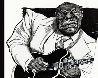 Bb King Art | Etsy