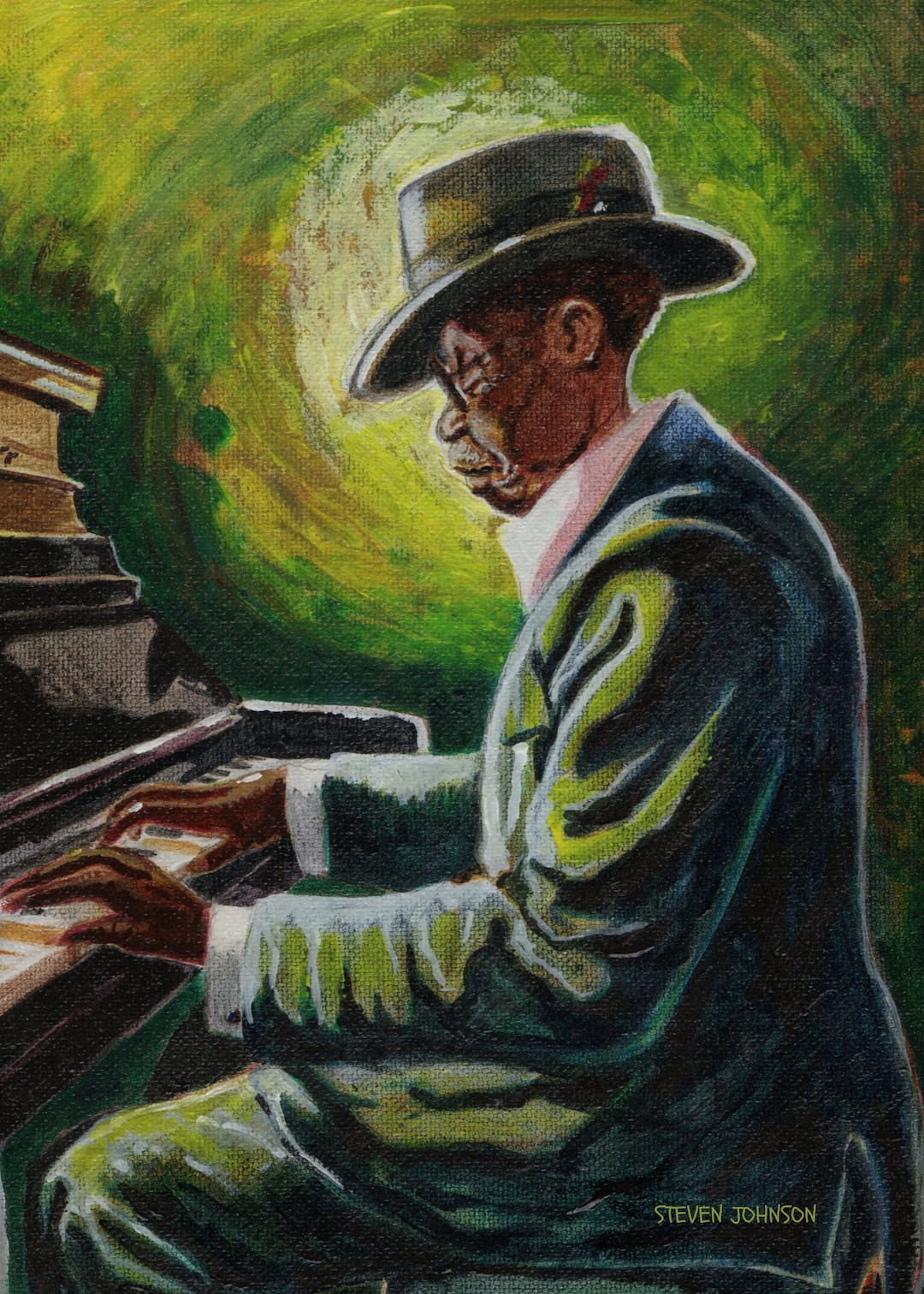 Jazz, Jazzman, Piano, Blues, Wall Art, Gifts, Home Decor, Unique Gift ...