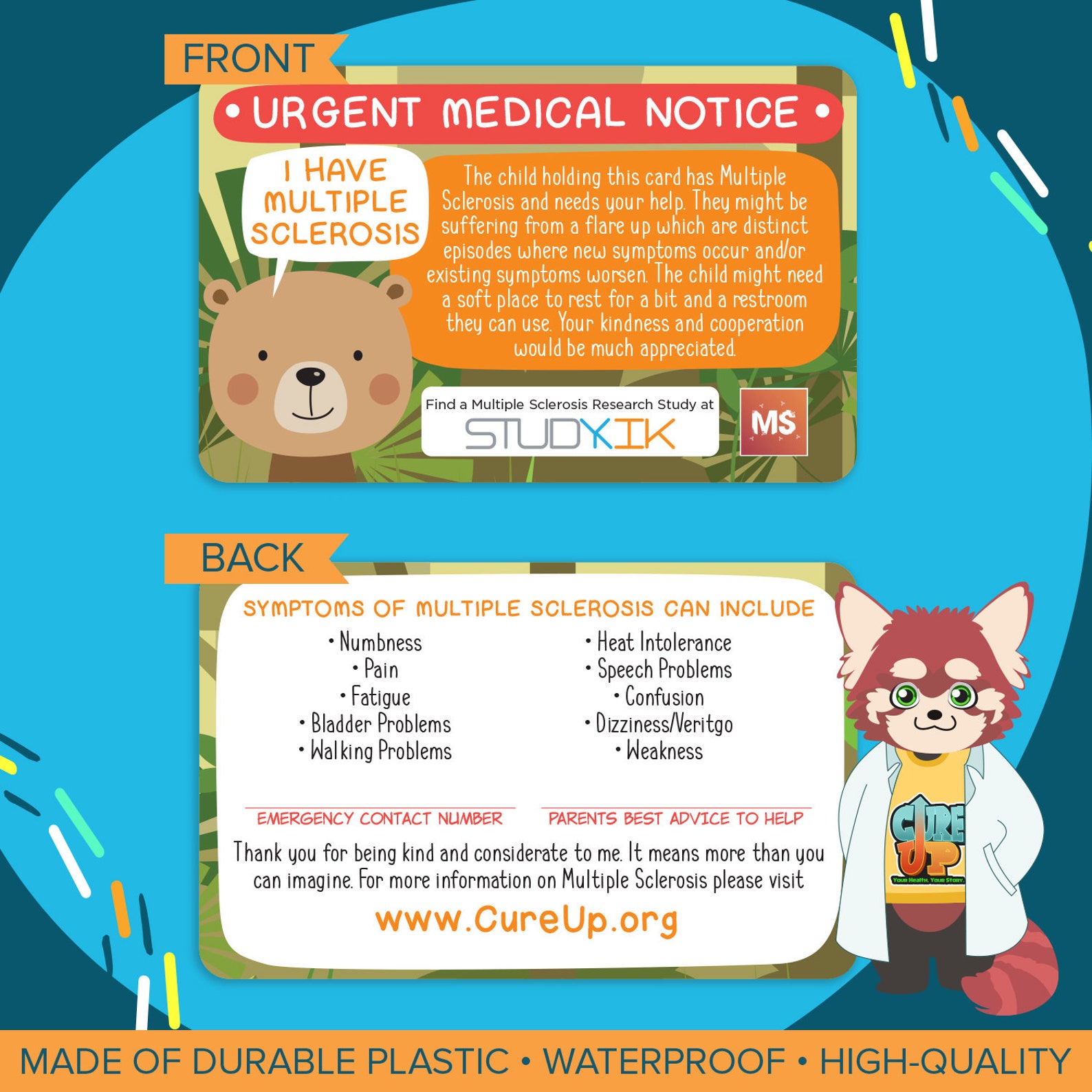 Child Multiple Sclerosis Card Kid Multiple Sclerosis - Etsy