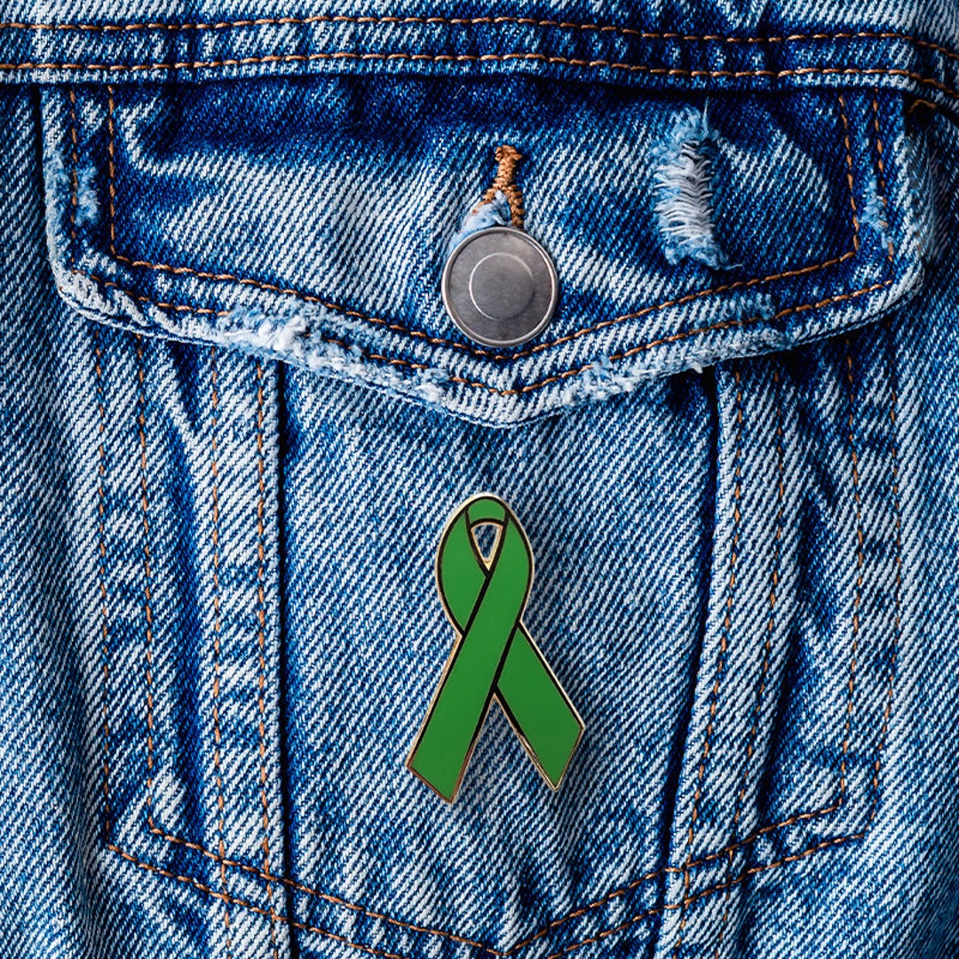 Spinal Cord Injuries Awareness Ribbon Pin Lime Green Ribbon Pin - Etsy