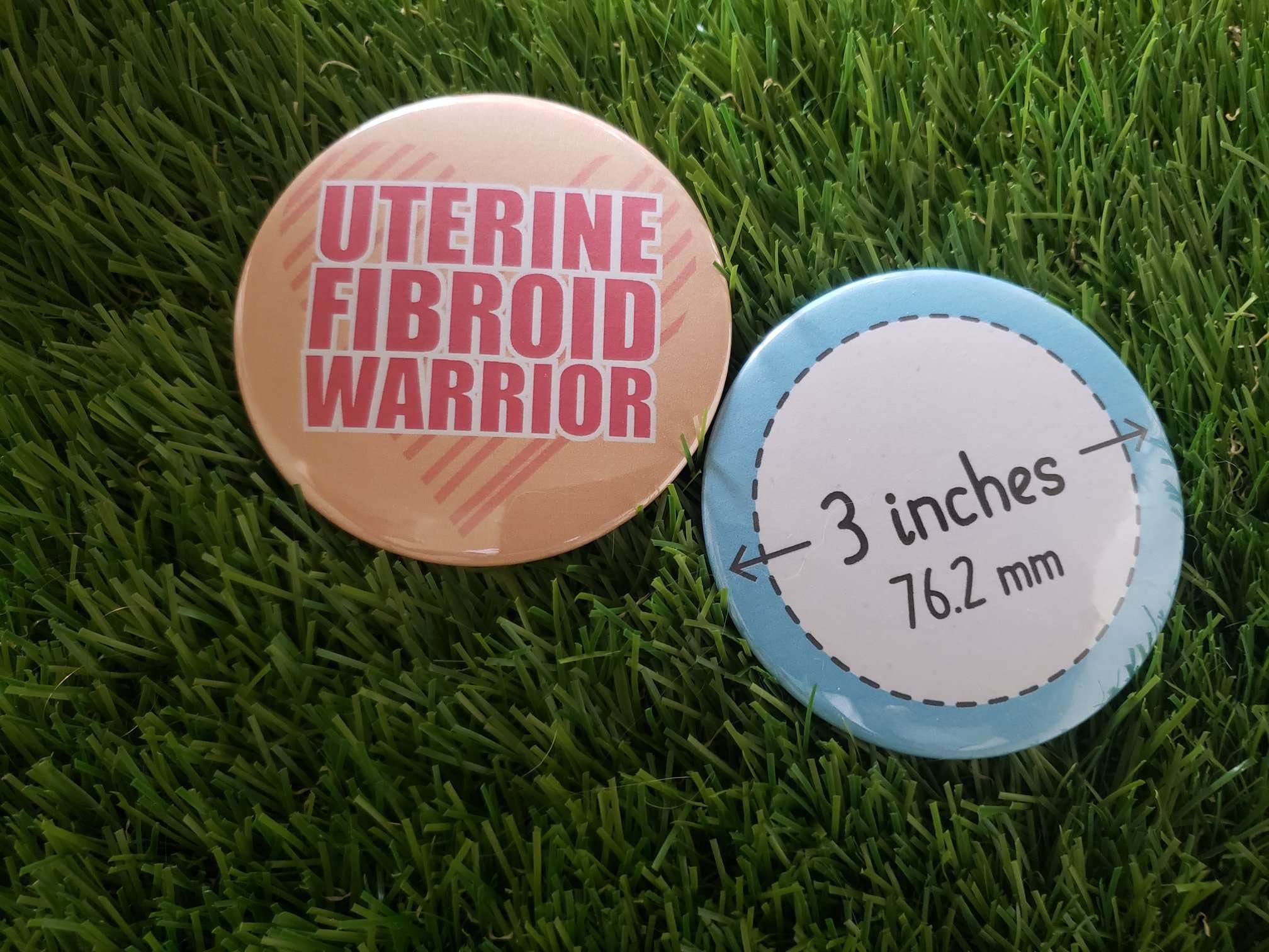 Uterine Fibroid Warrior Button | Etsy