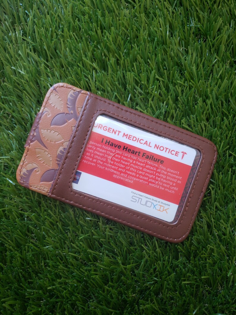 Heart Failure Card Heart Failure Emergency Card Heart - Etsy