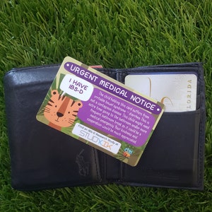 Child IBS-D Card, Child IBS-D Emergency Card, Child IBS-D Medical Card ...