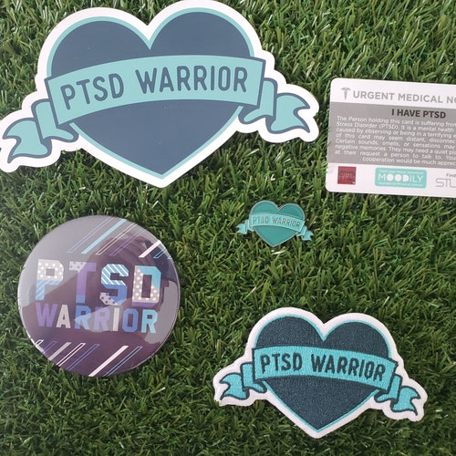 PTSD Kit 2 Set of 6 Pin Badge Buttons - Etsy