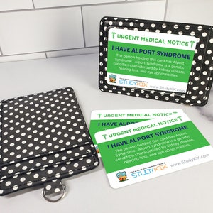 Alport Syndrome Card, Alport Syndrome Card, Alport Syndrome Emergency ...