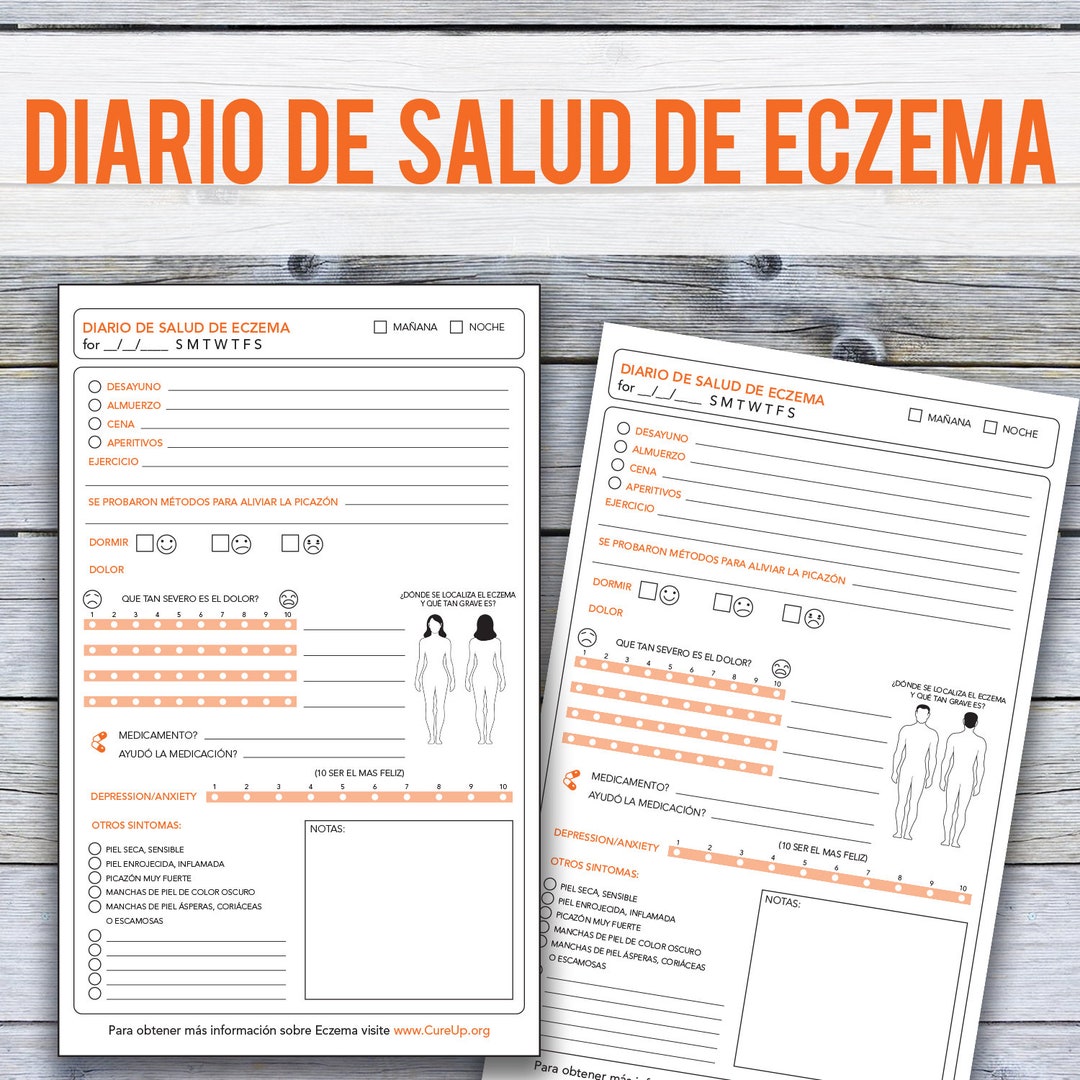 Rastreador Y Diario De Salud De Eczema spanish - Etsy