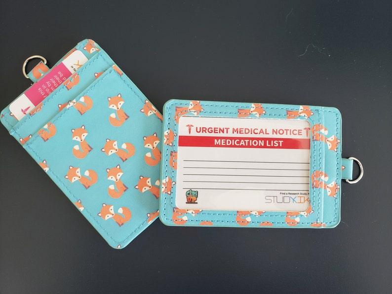 Fox Card Holder Medical Cardholder Credit Card Holder | Etsy