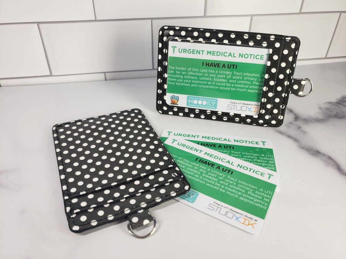 UTI Card UTI Emergency Card UTI Medical Card Urinary Tract - Etsy