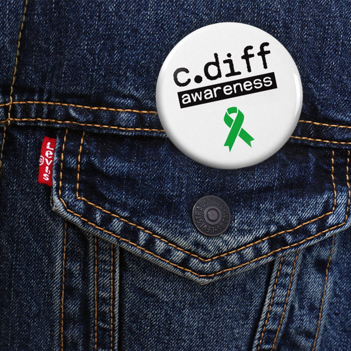 Clostridium Difficile C. Diff Awareness Button - Etsy