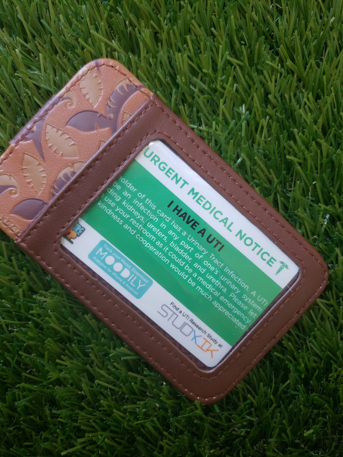 UTI Card UTI Emergency Card UTI Medical Card Urinary Tract | Etsy