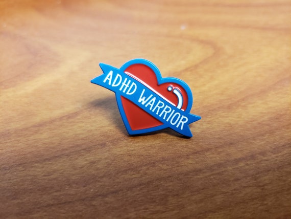 ADHD Warrior Pin | Etsy