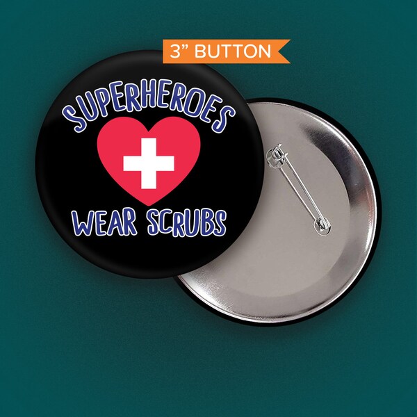 Superhero Button - Etsy