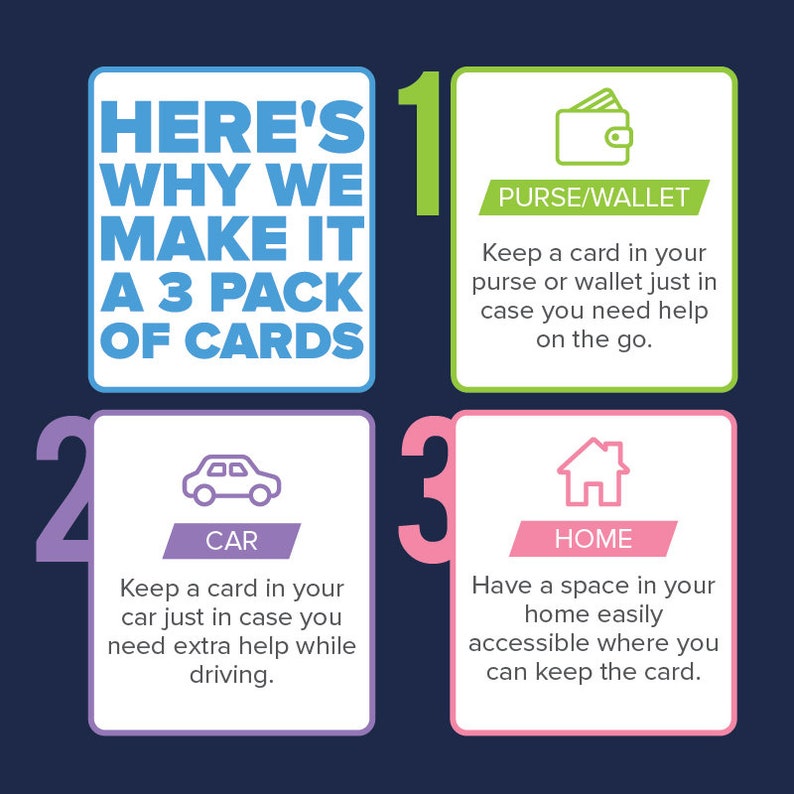 Sickle Cell Card Sickle Cell Emergency Card Sickle Cell - Etsy