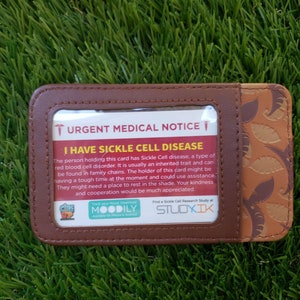 Sickle Cell Card, Sickle Cell Emergency Card, Sickle Cell Medical Card ...