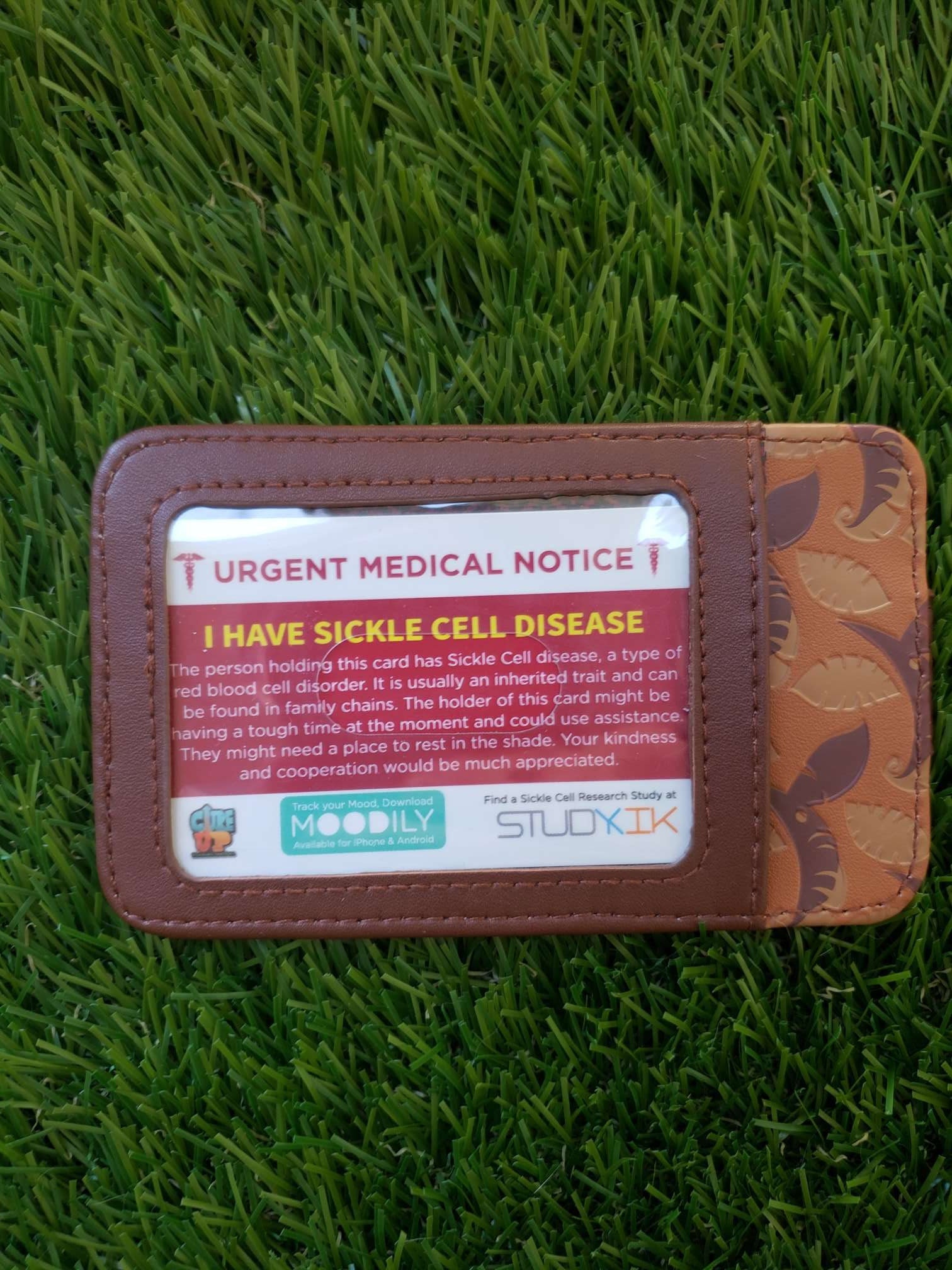 Sickle Cell Card Sickle Cell Emergency Card Sickle Cell - Etsy Singapore