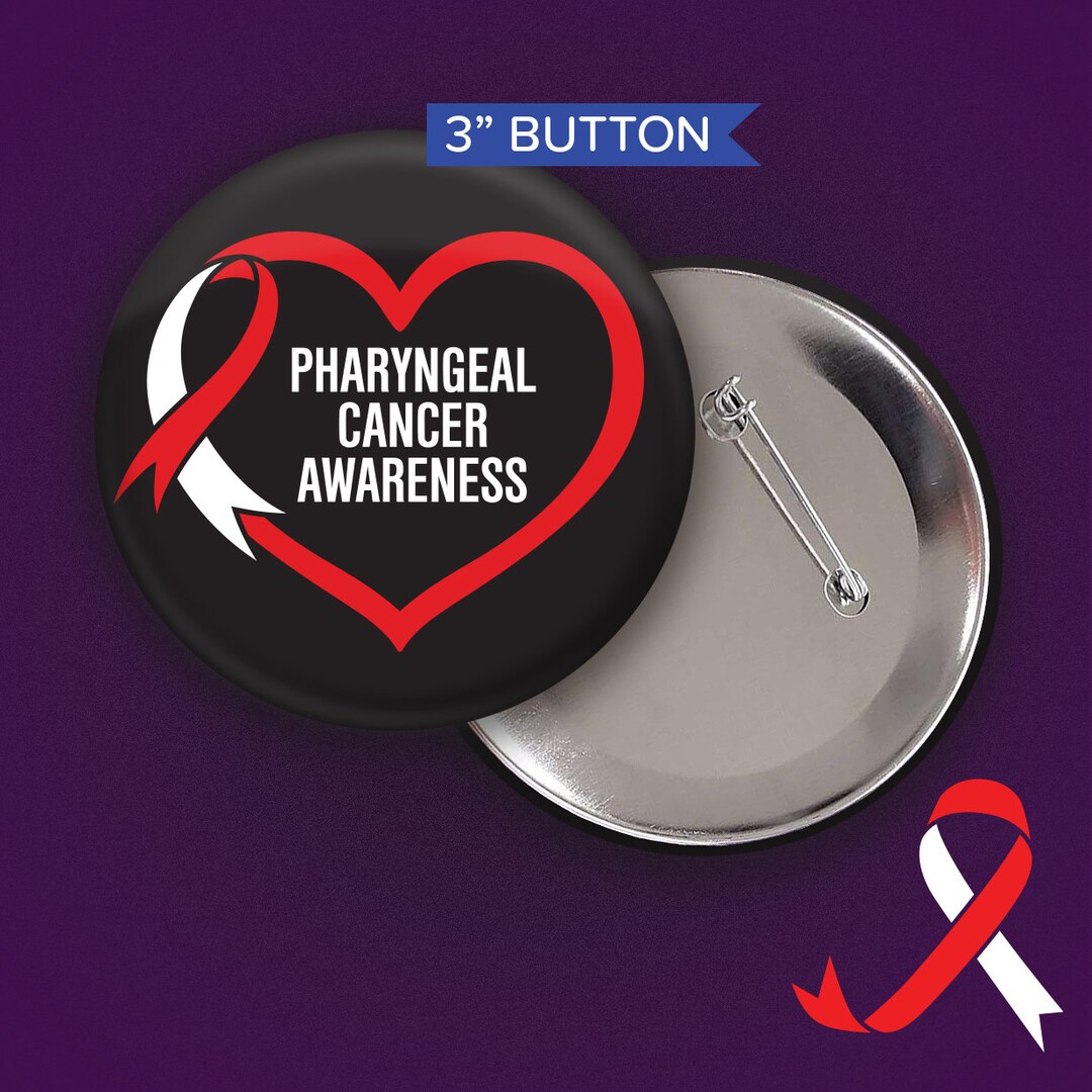 Pharyngeal Cancer head and Neck Cancer Button - Etsy