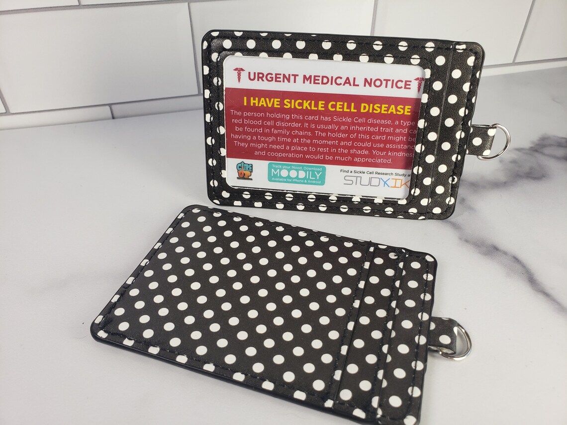 Sickle Cell Card Sickle Cell Emergency Card Sickle Cell - Etsy