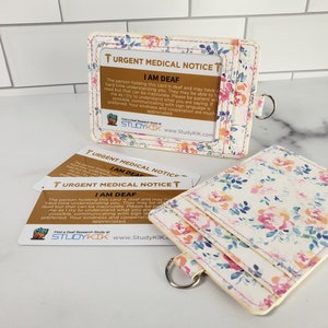 Deaf Card, Multiple Sclerosis Emergency Card, Deaf Medical Card, Deaf ...