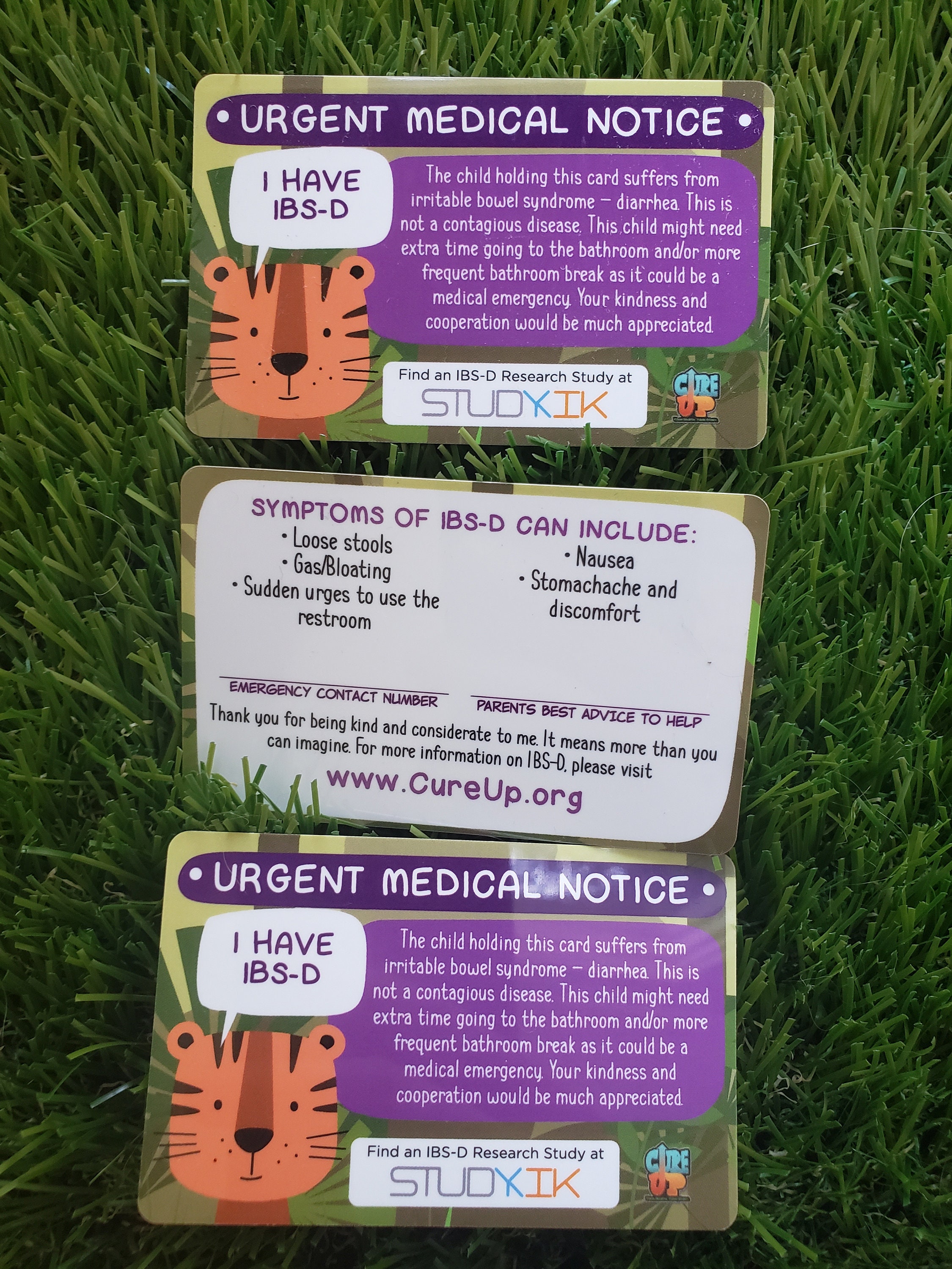 Child IBS-D Card Child IBS-D Emergency Card Child IBS-D | Etsy