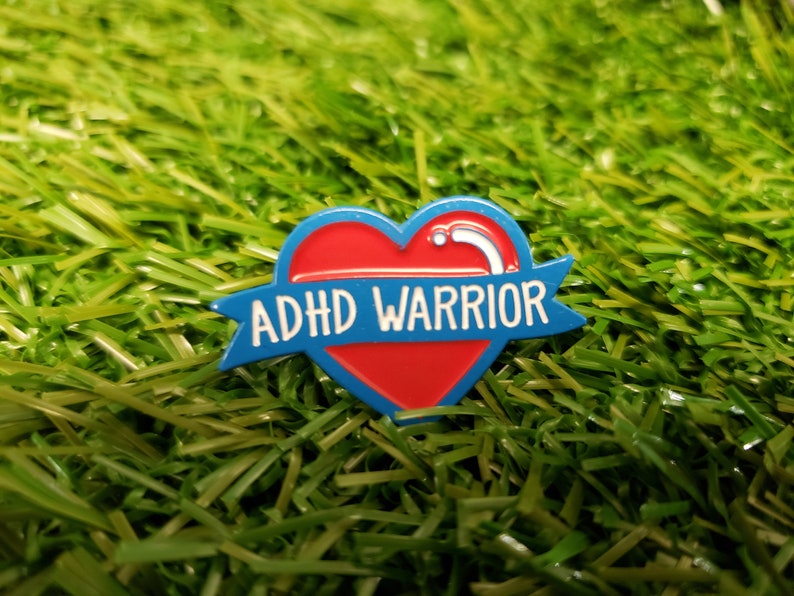 ADHD Warrior Pin - Etsy