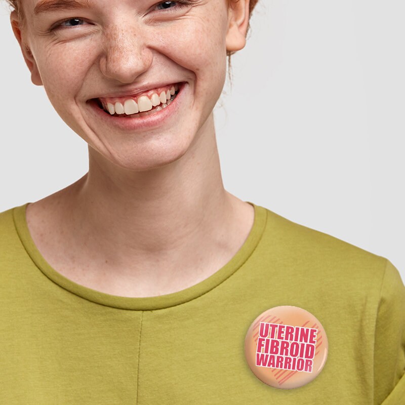 Uterine Fibroid Warrior Button - Etsy
