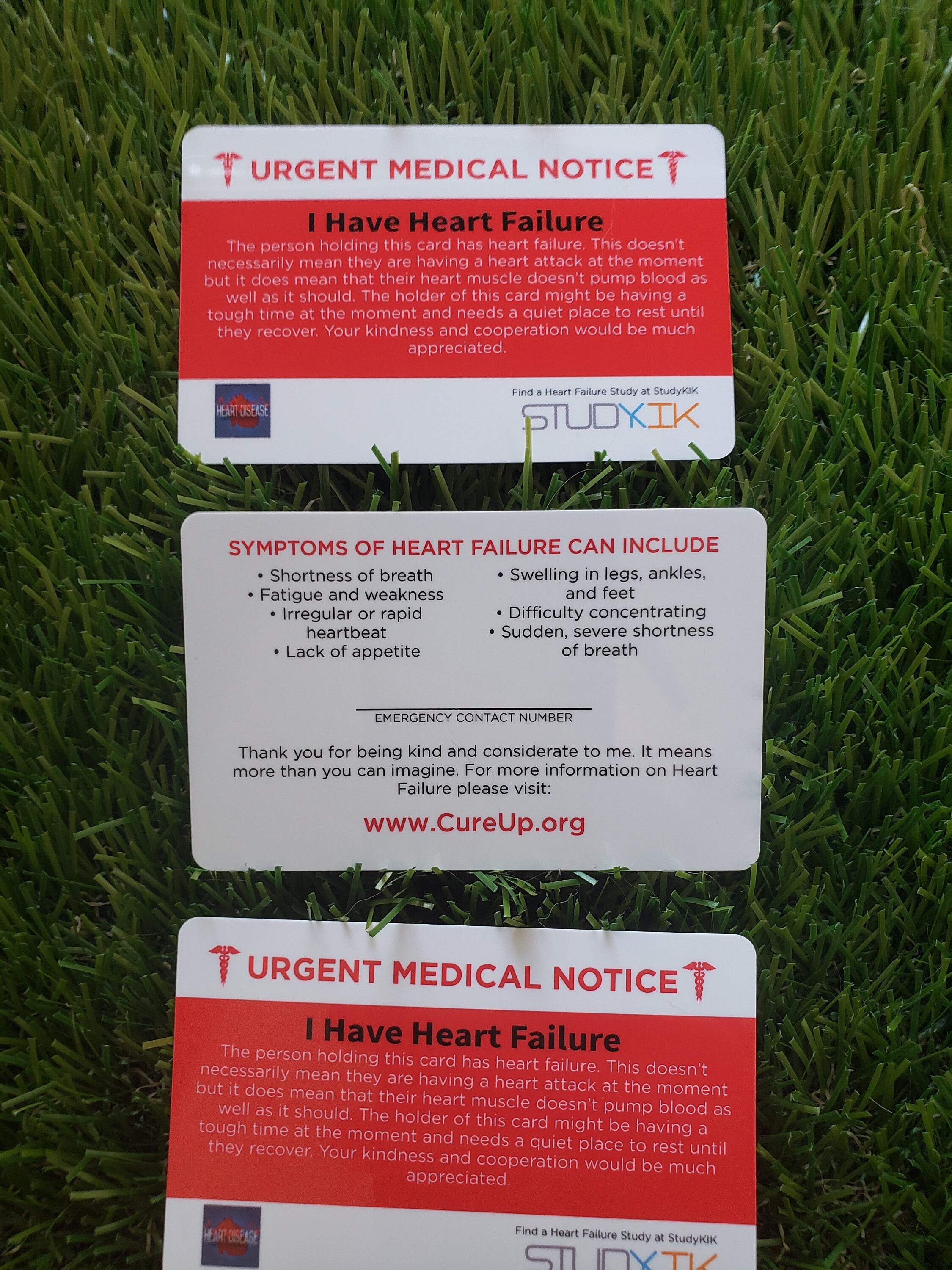 Heart Failure Card Heart Failure Emergency Card Heart | Etsy