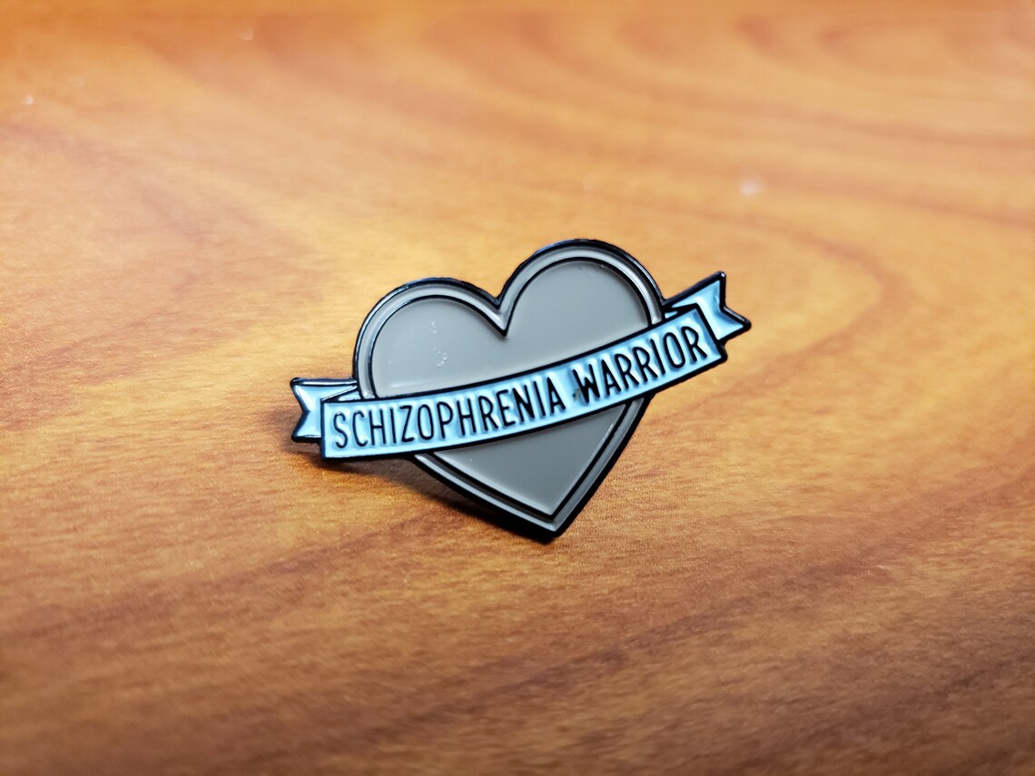 Schizophrenia Warrior Pin - Etsy