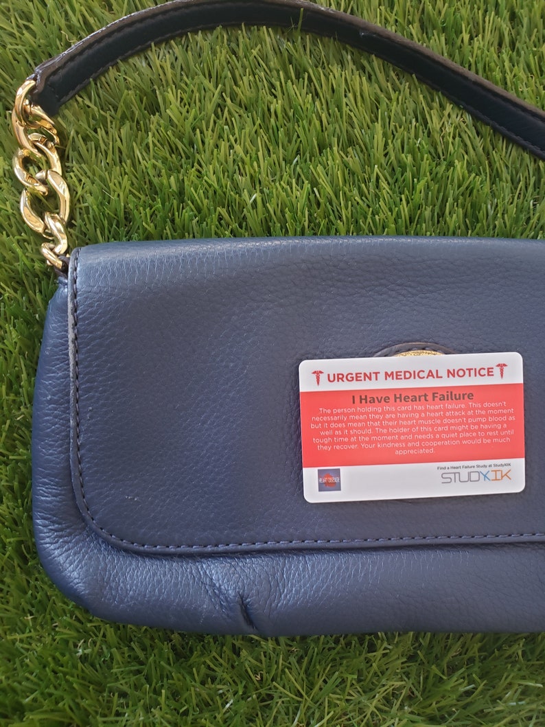 Heart Failure Card Heart Failure Emergency Card Heart | Etsy