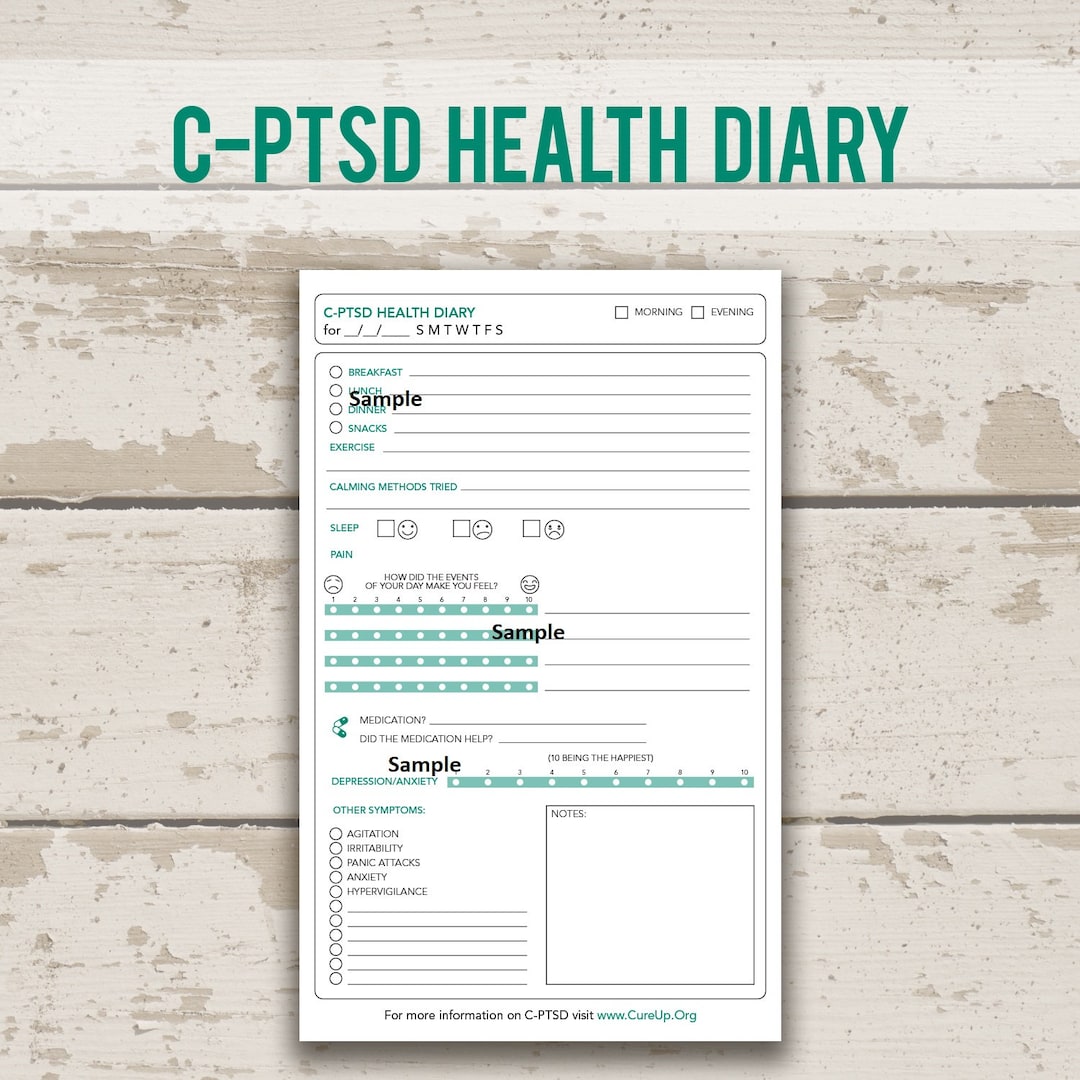 C-PTSD Health Diary - Etsy