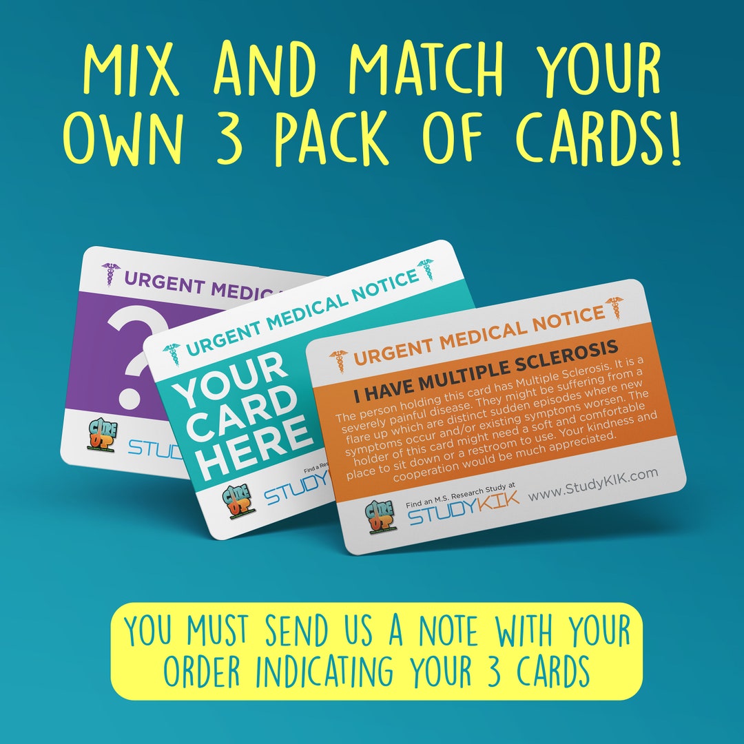Create Your Own 3 Pack of Our Assistance Cards! - Etsy