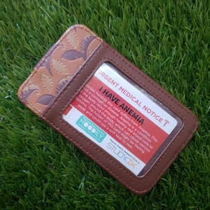 Anemia Card, Anemia Emergency Card, Anemia Medical Card, Anemia Alert ...