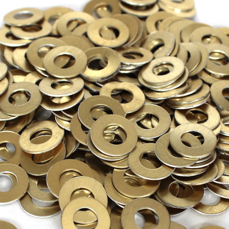 50 Anodized Aluminum Washers; Chainmail Jewelry Supplies, Aluminum ...