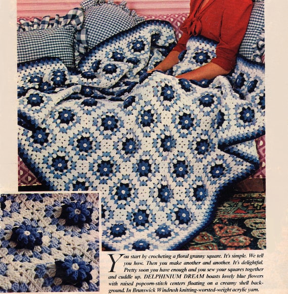 Crochet Afghan Pattern Afghan Crochet Pattern Motif Crochet - Etsy