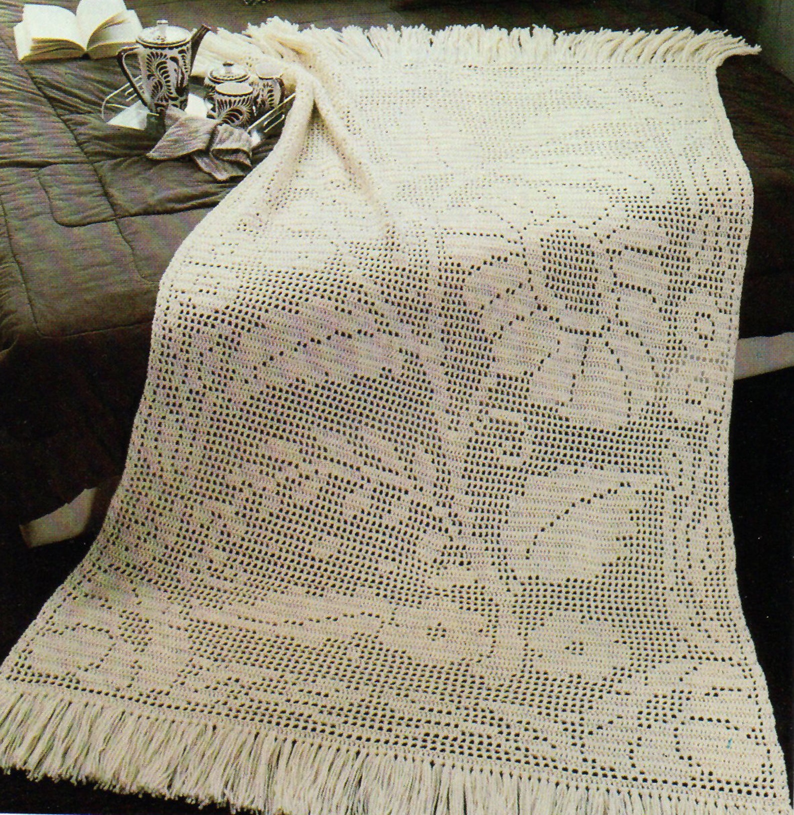 Afghan Crochet Pattern Crochet Afghan Pattern Filet Crochet - Etsy