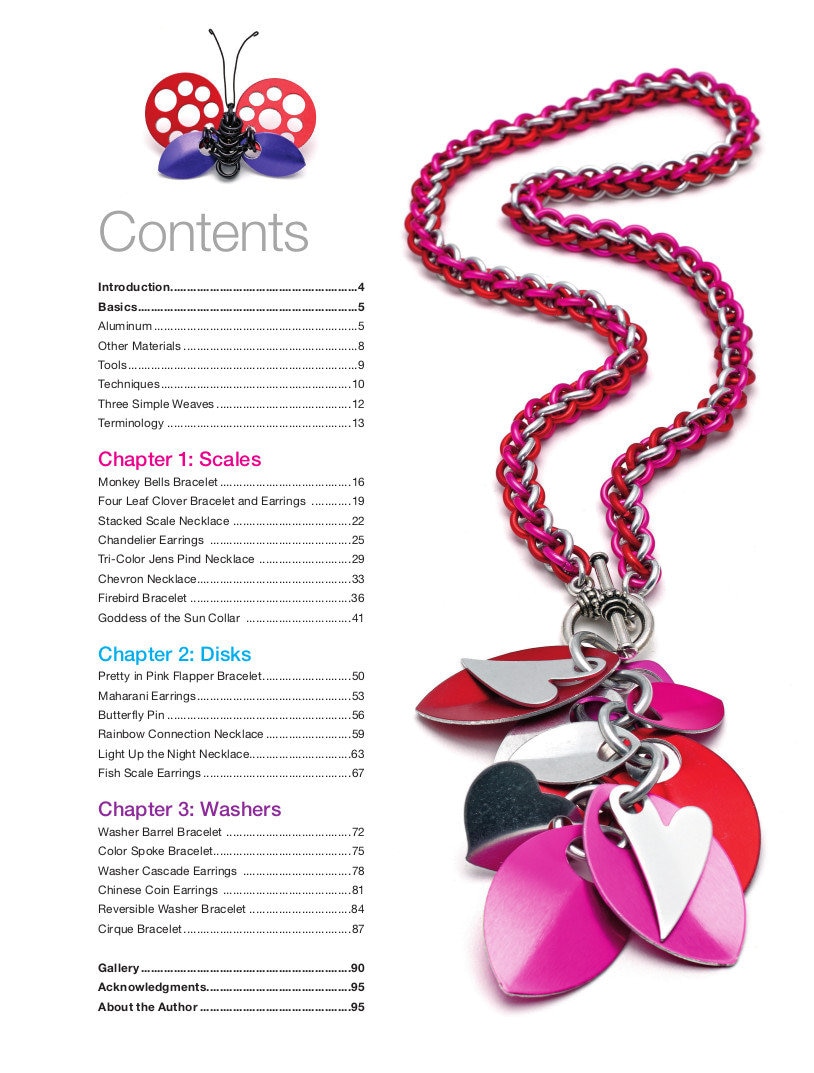 Chain Mail + Color Book - 20 Chainmail Jewelry Patterns Instant PDF ...