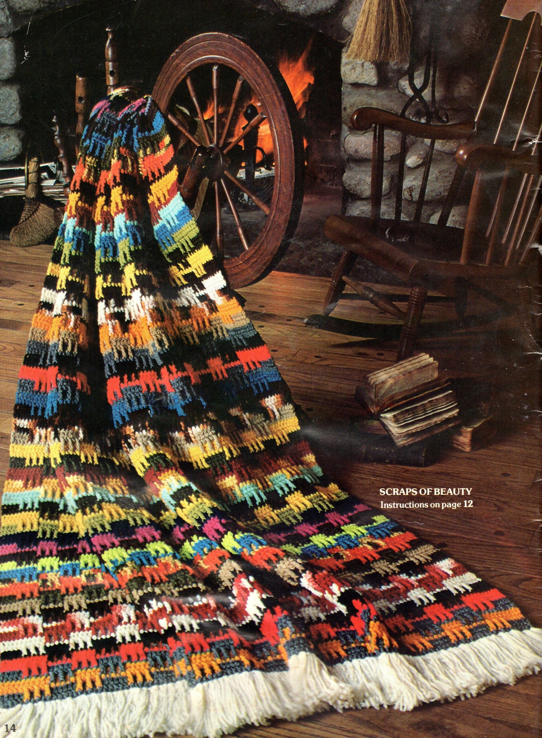 Afghan Crochet Pattern Thick Crochet Afghan Pattern Farm House or ...