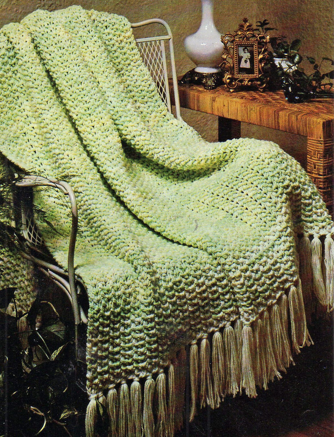 Afghan Knitting Pattern, Thick and Quick Simple Afghan Knitting Pattern ...
