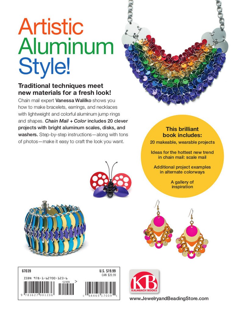 Chain Mail + Color Book - 20 Chainmail Jewelry Patterns Instant PDF ...