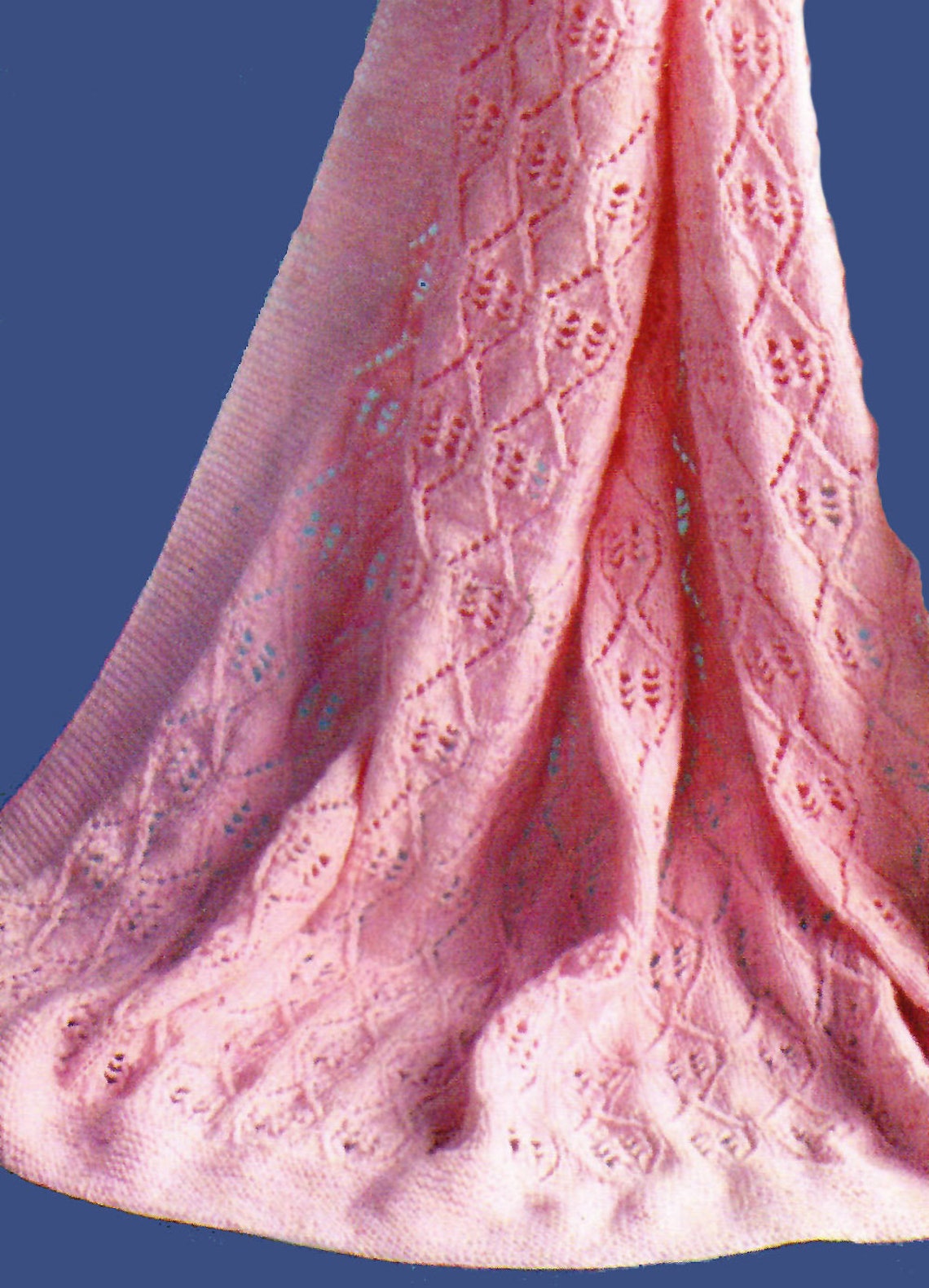 Baby Knitting Pattern, Lacy Baby Blanket Knitting Pattern, Baby Afghan ...