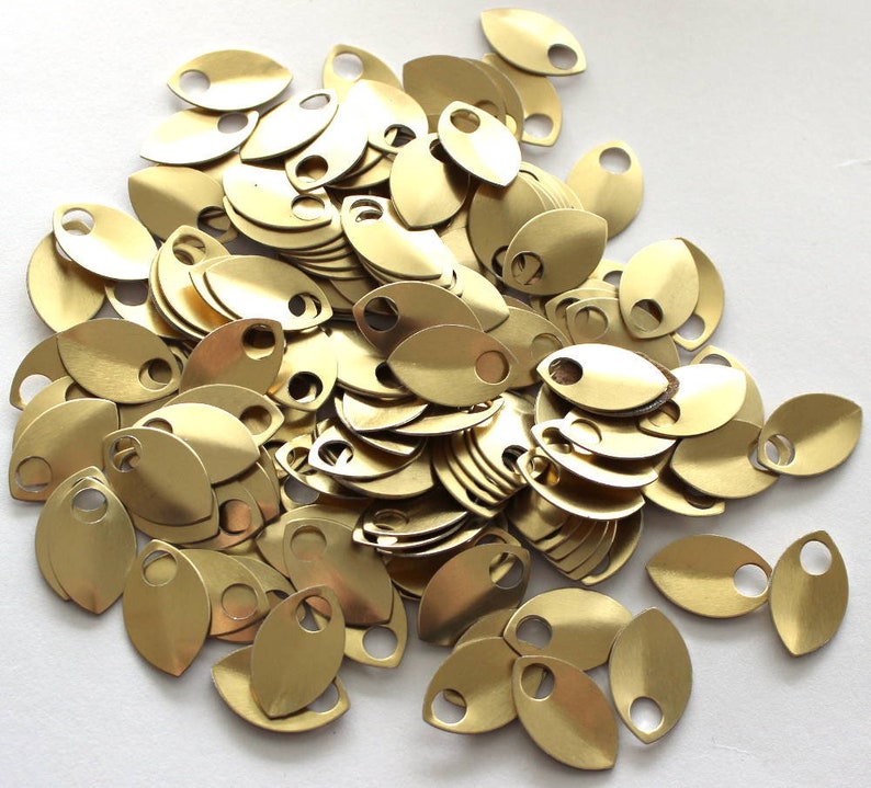 50 Small Anodized Aluminum Scales; Chainmail Jewelry Supplies ...