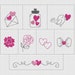 Romantic Embroidery Design Love set Machine Embroidery Design | Etsy