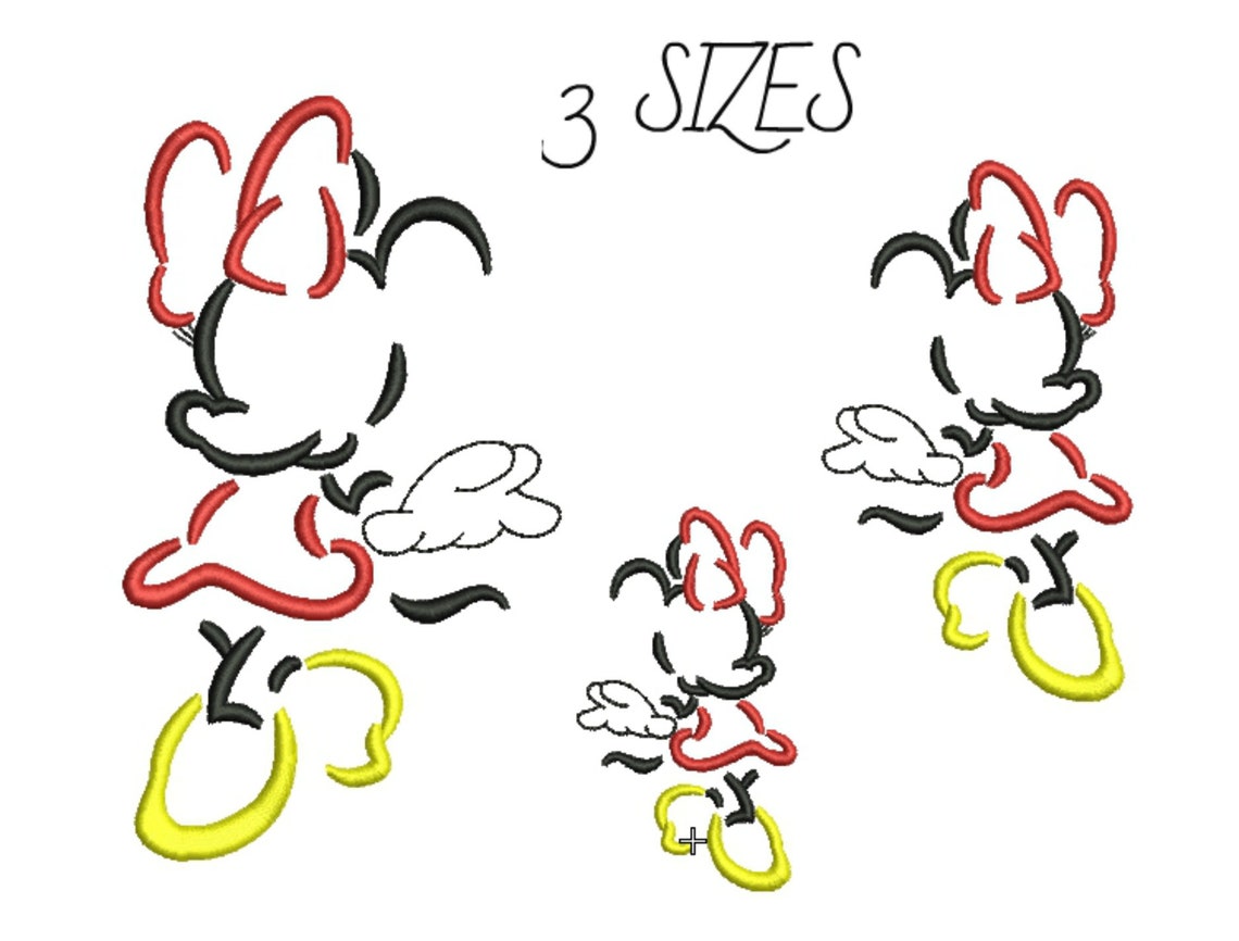 Mouse Machine Embroidery Designs Mouse Girl Embroidery Design - Etsy